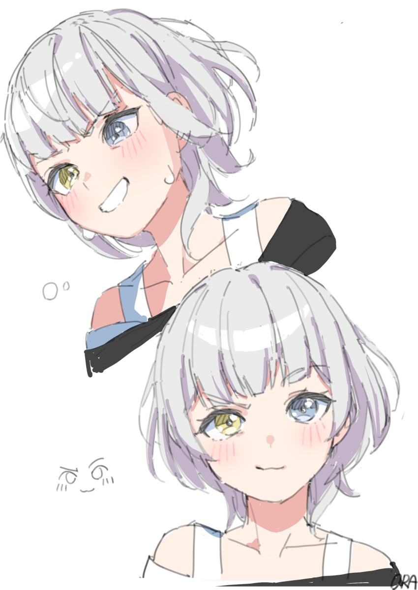 Safebooru - 1girl :3 bang dream! bang dream! it's mygo!!!!! black shirt blue eyes blush closed ...