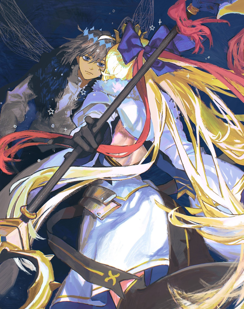 Safebooru - 1boy 1girl ahoge artoria caster (fate) artoria caster ...