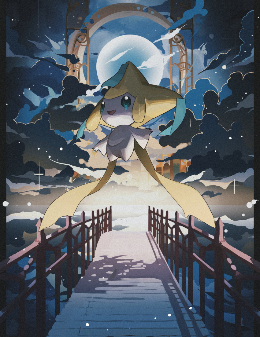 Safebooru - blue eyes colored skin floating highres jirachi midair ...