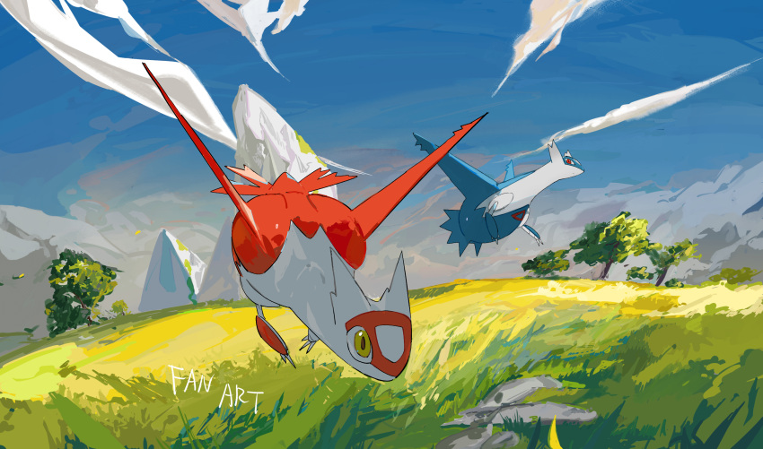 Safebooru - apios blue sky claws closed mouth clouds commentary day ...