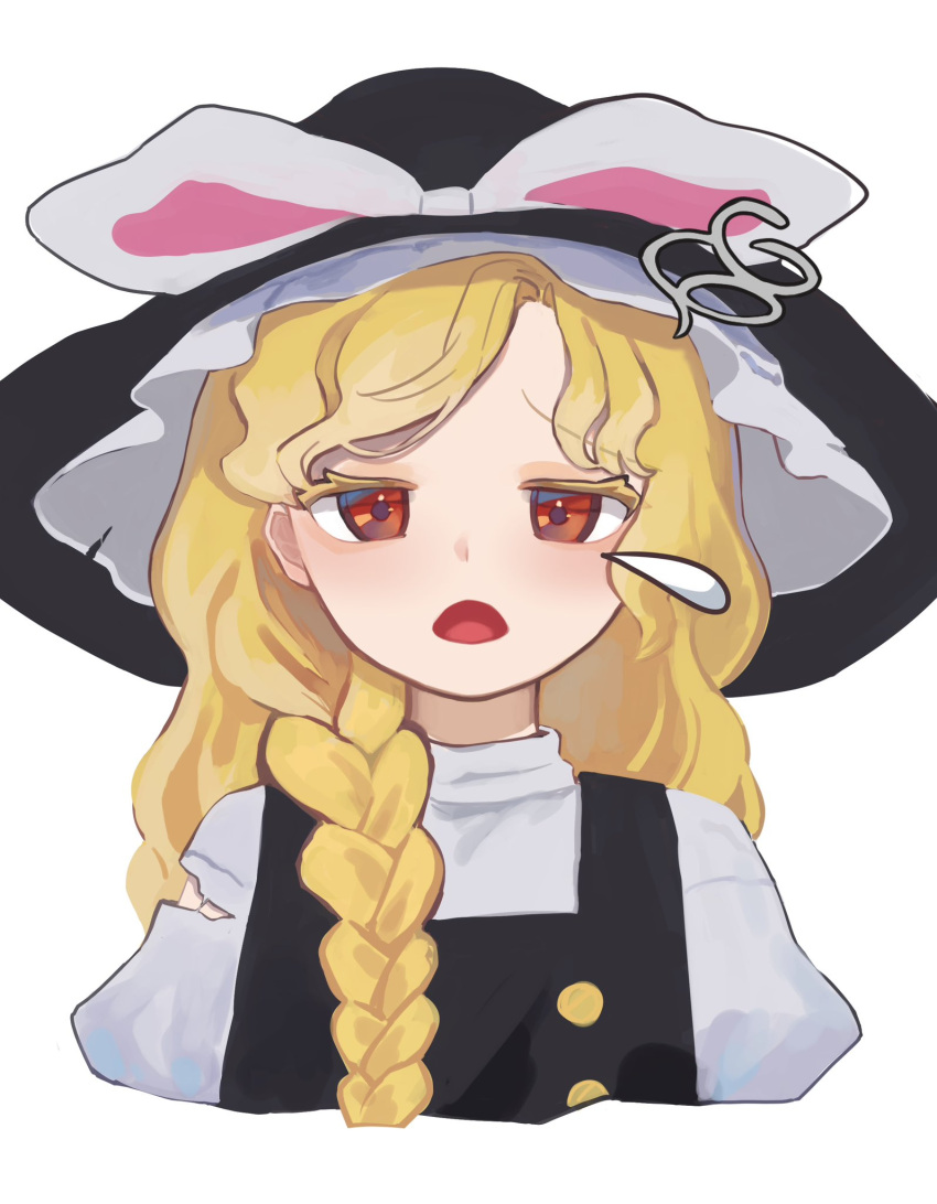 Safebooru - 1girl black hat black vest bow braid commentary request hat hat bow highres kirisame ...