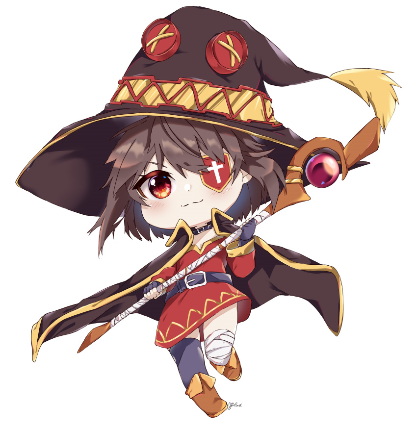 Safebooru - 1girl :3 absurdres artist name asymmetrical legwear bandaged leg bandages belt black ...