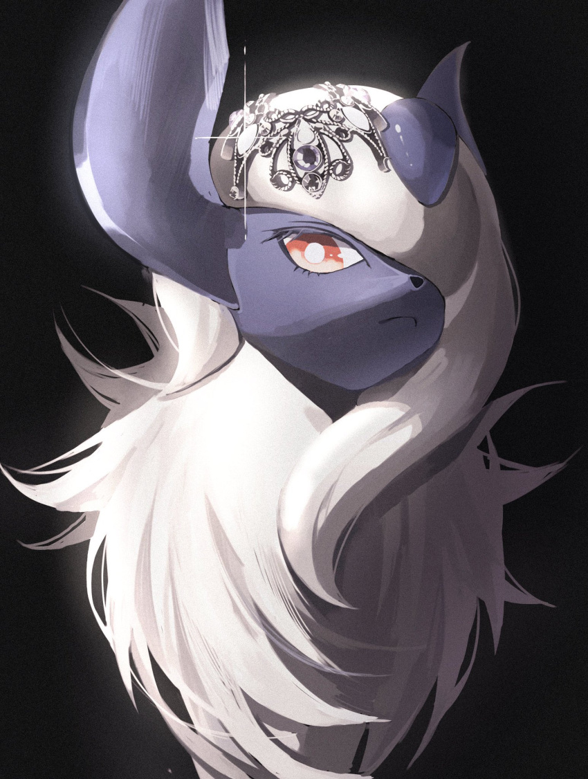 Safebooru - absol black background black skin body fur colored skin ...