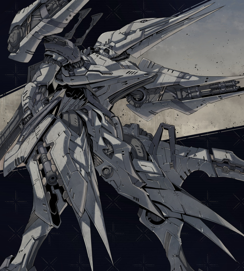 Safebooru - cowboy shot grey theme gun highres holding holding gun ...