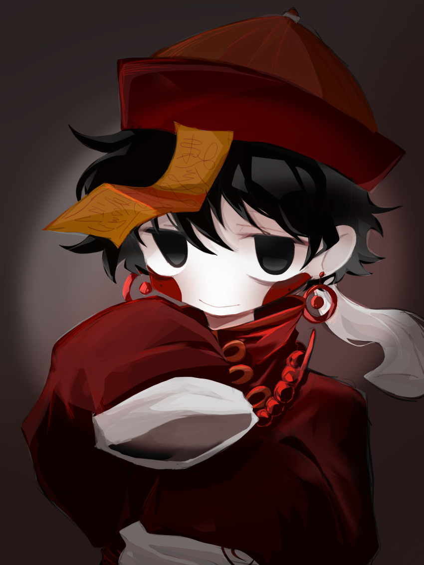 Safebooru - 1boy bead necklace beads black eyes black hair chinese commentary closed mouth ...