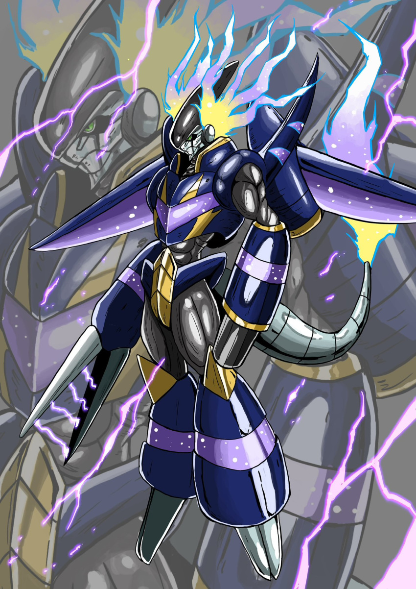 Safebooru - alternate design arm cannon armor blue armor cyborg digimon ...