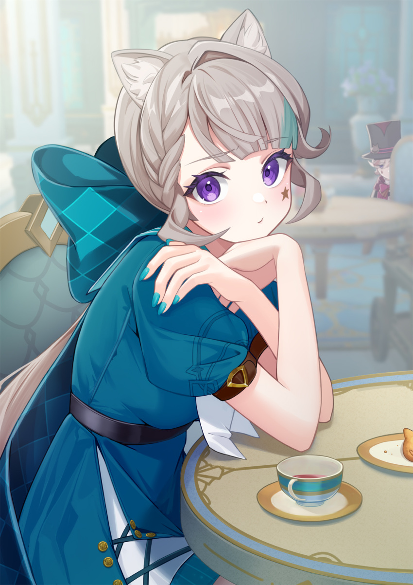 Safebooru - 1girl animal ear fluff animal ears bow brother and sister ...