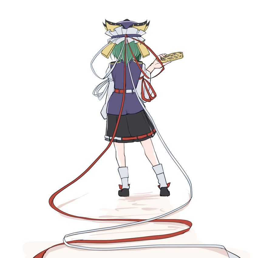 Safebooru - 1girl black footwear black skirt blue hat blue vest ...