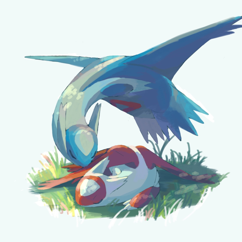 Safebooru - blue wings closed eyes dragon highres keruasu0629 latias ...