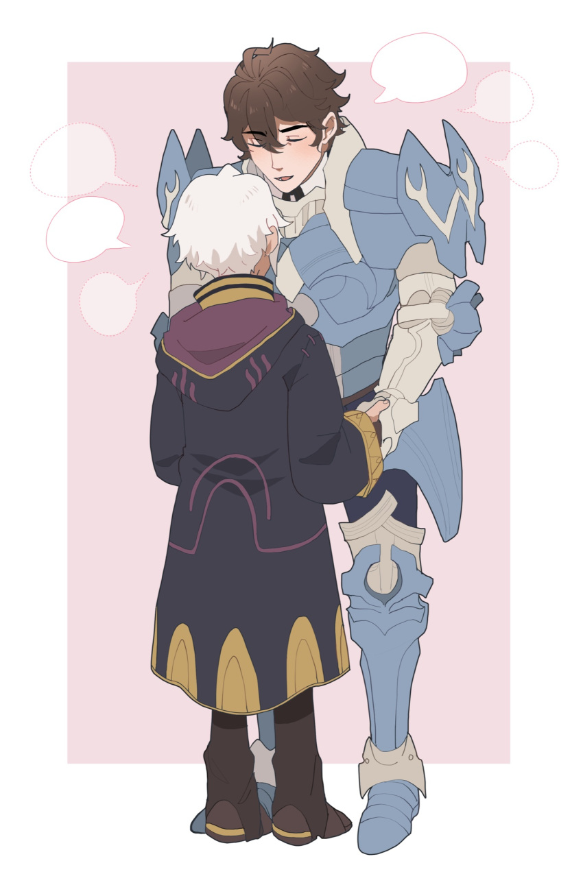 Safebooru - 2boys armor blue armor brown hair closed eyes fire emblem ...