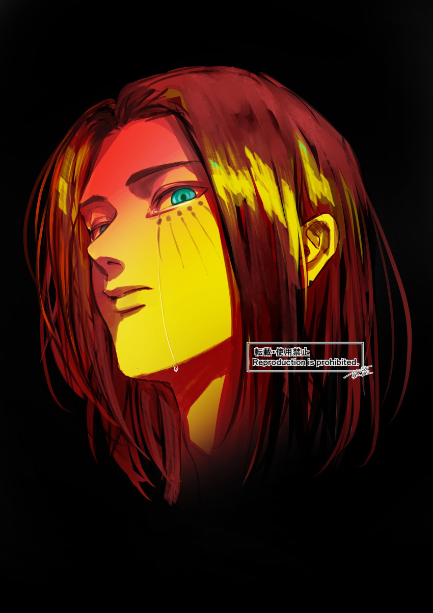 Safebooru - 1boy absurdres brown hair cropped head eren yeager ...