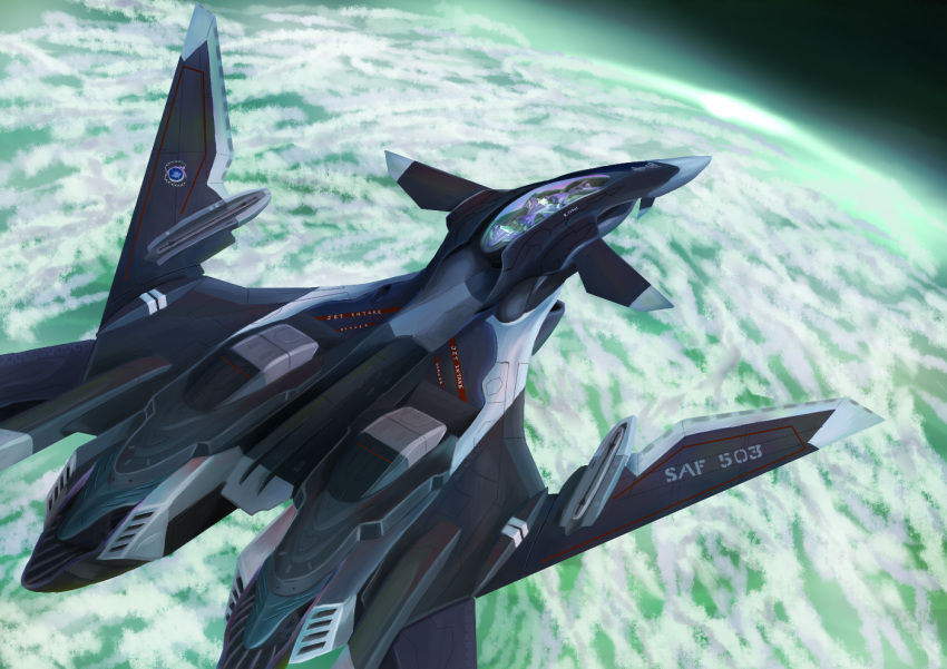 Safebooru - aircraft airplane canopy (aircraft) clouds ffr-41mr fighter ...