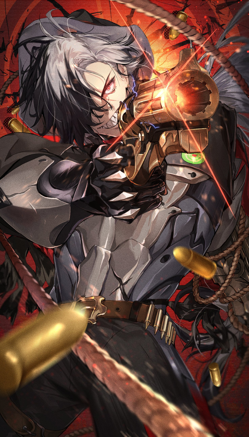 Safebooru - 1boy absurdres belt belt buckle black hair boothill (honkai ...