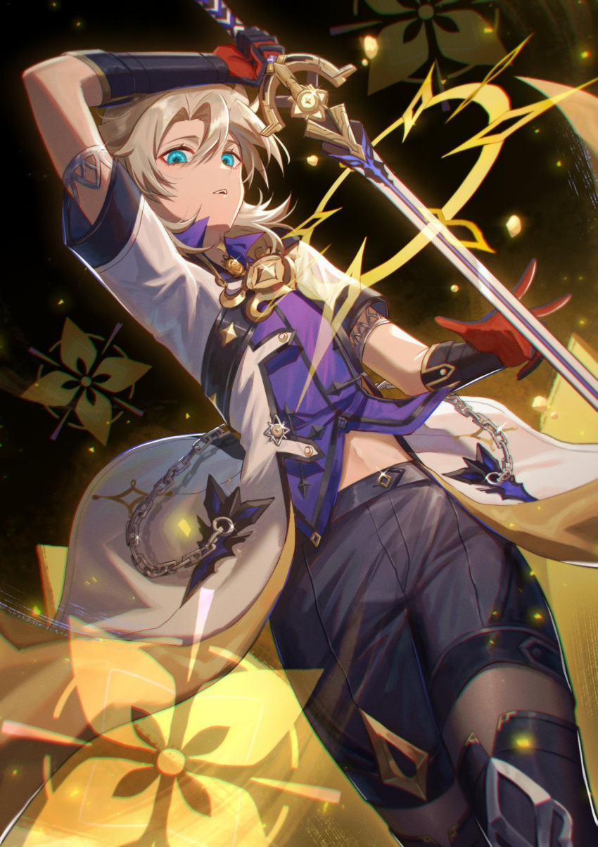 Safebooru - 1boy albedo (genshin impact) bishounen cowboy shot dutch ...