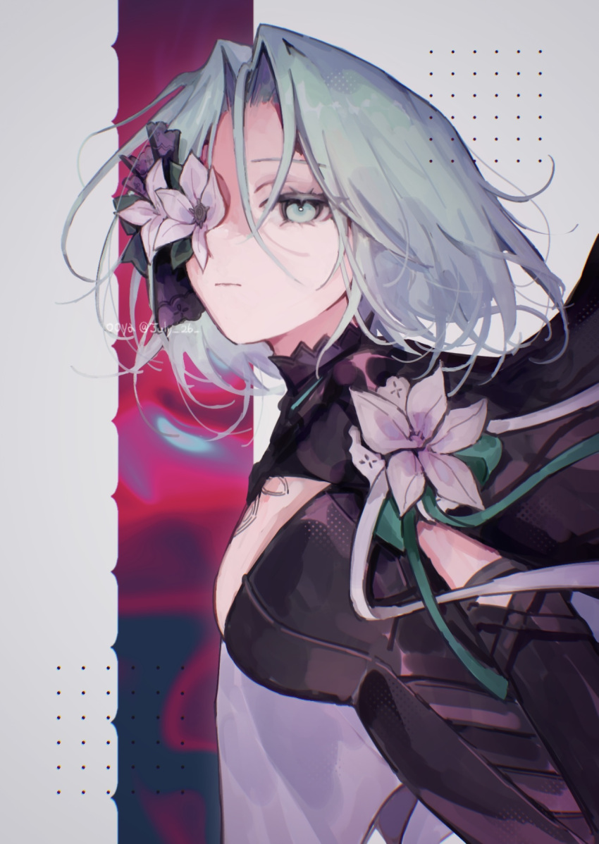 Safebooru - 1girl aqua eyes aqua hair arcaea artist name black cape ...