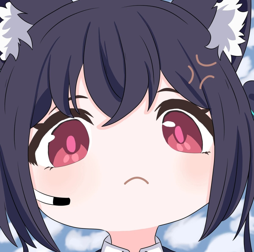 Safebooru - 1girl :( anger vein animal ears blue archive long hair serika (blue archive) | 5153063