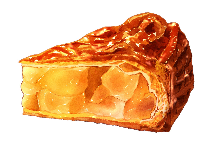 Safebooru - food food focus no humans original pie pie slice simple background still life wasya ...