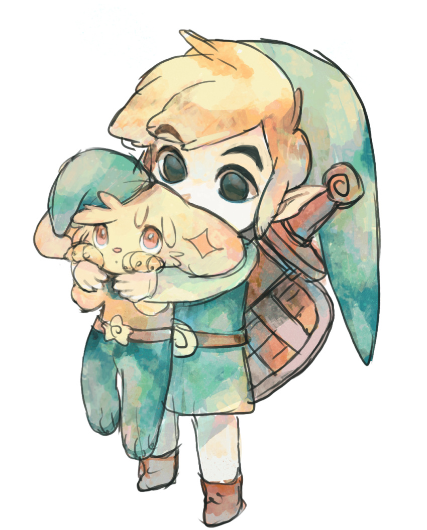 Safebooru - 1boy belt black eyes blonde hair brown footwear cosplay ...