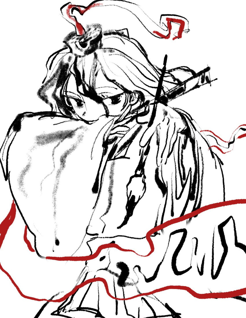 Safebooru - 1other calligraphy brush chinese commentary commentary ...