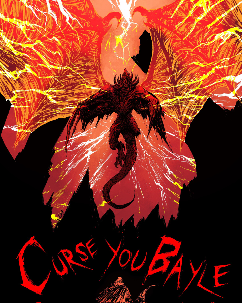 Safebooru - 1boy absurdres bayle the dread bow (weapon) cape dragon ...