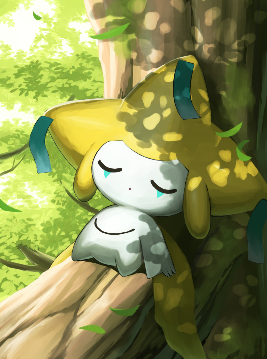 Safebooru - absurdres closed eyes colored skin facial mark full body ...