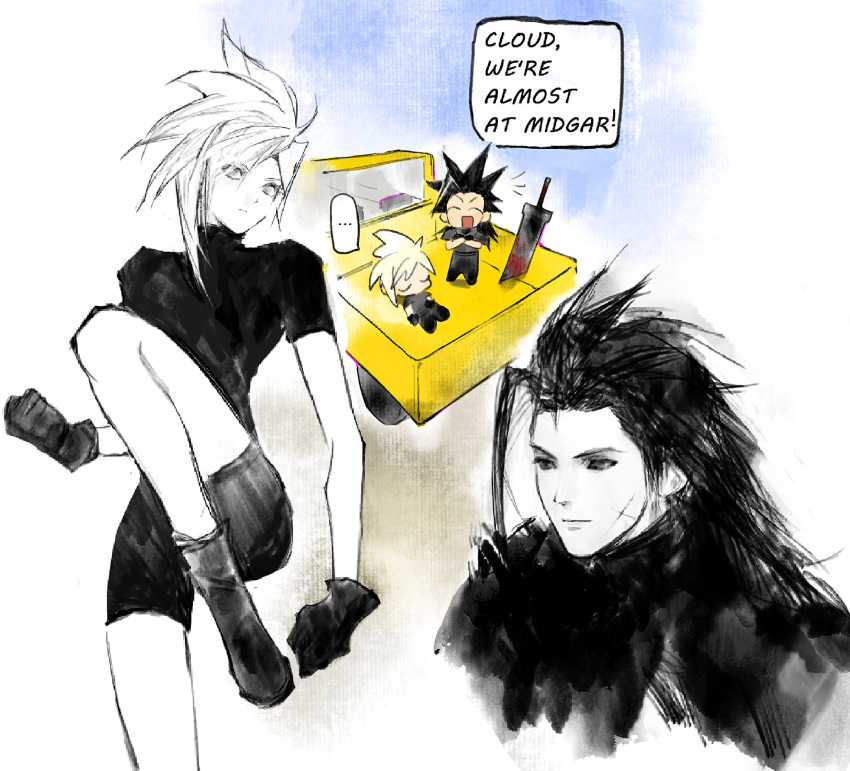 Safebooru - ... 2boys armor bike shorts black gloves black hair black ...