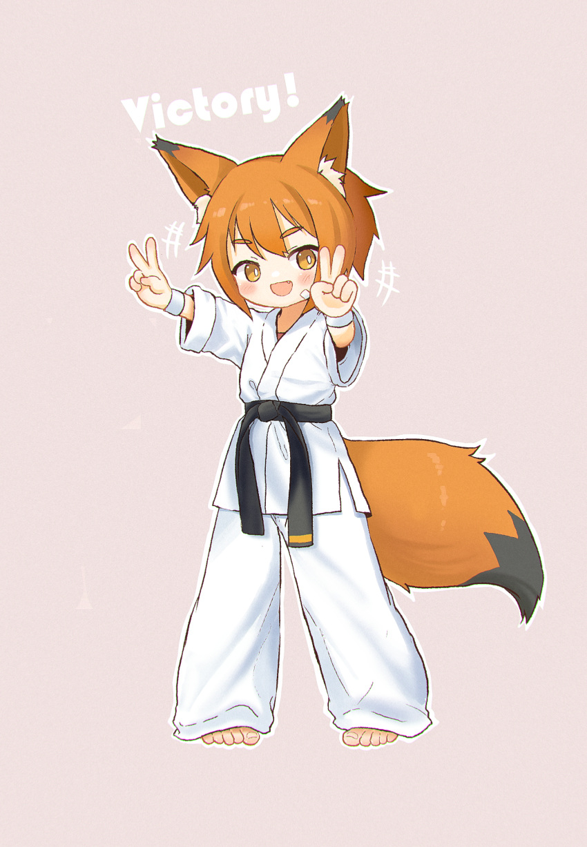 Safebooru - +++ 1girl animal ear fluff animal ears barefoot belt black belt bright pupils ...