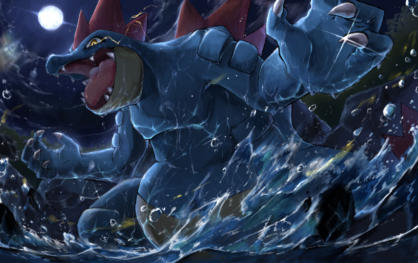 Safebooru - alligator blue skin colored skin commentary request ...