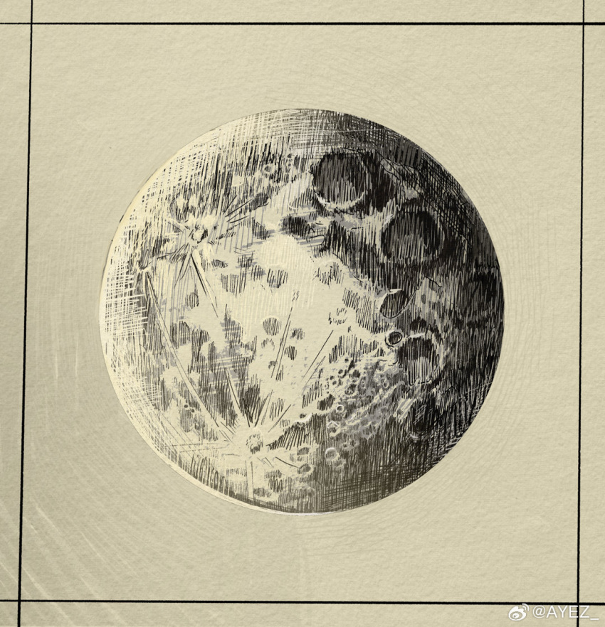 Safebooru - ayez commentary crosshatching greyscale hatching (texture ...