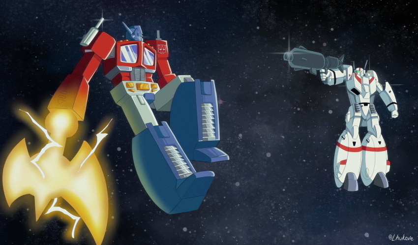 Safebooru - 1980s (style) autobot battle battroid blue eyes choujikuu yousai macross commission ...