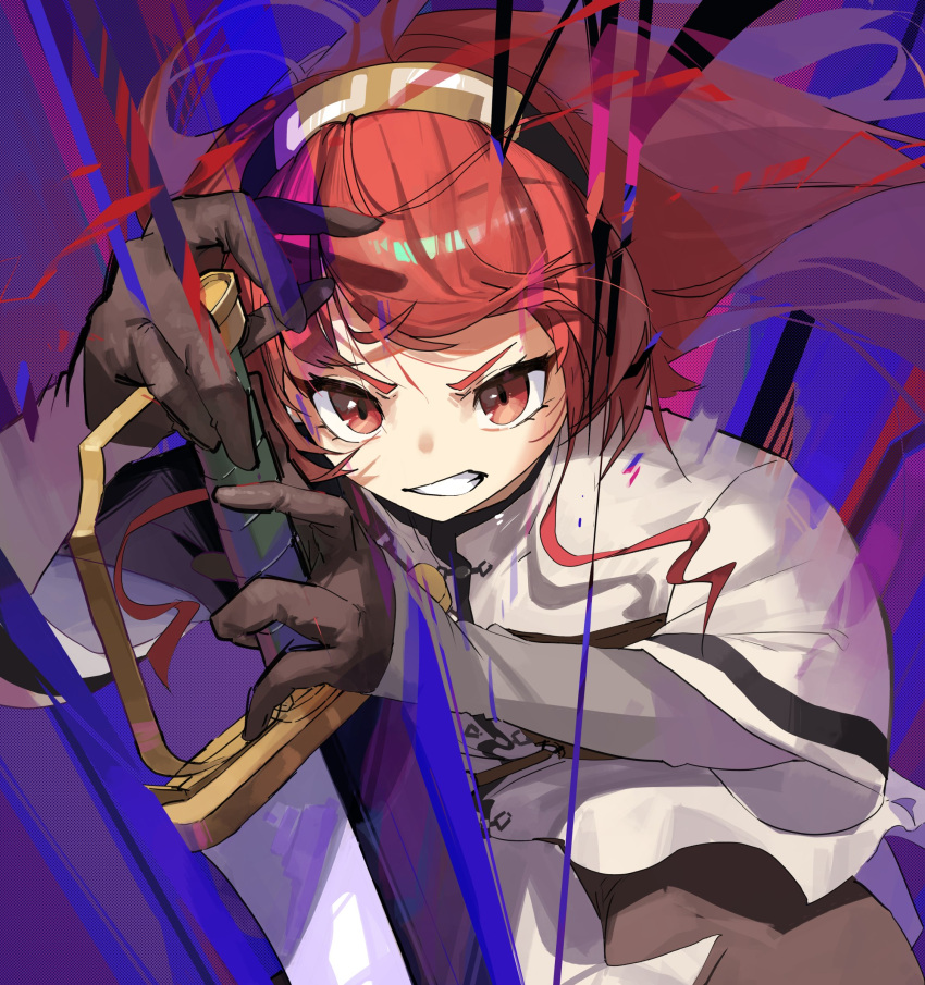 Safebooru - 1girl brown gloves brown pants clenched teeth eris greyrat ...