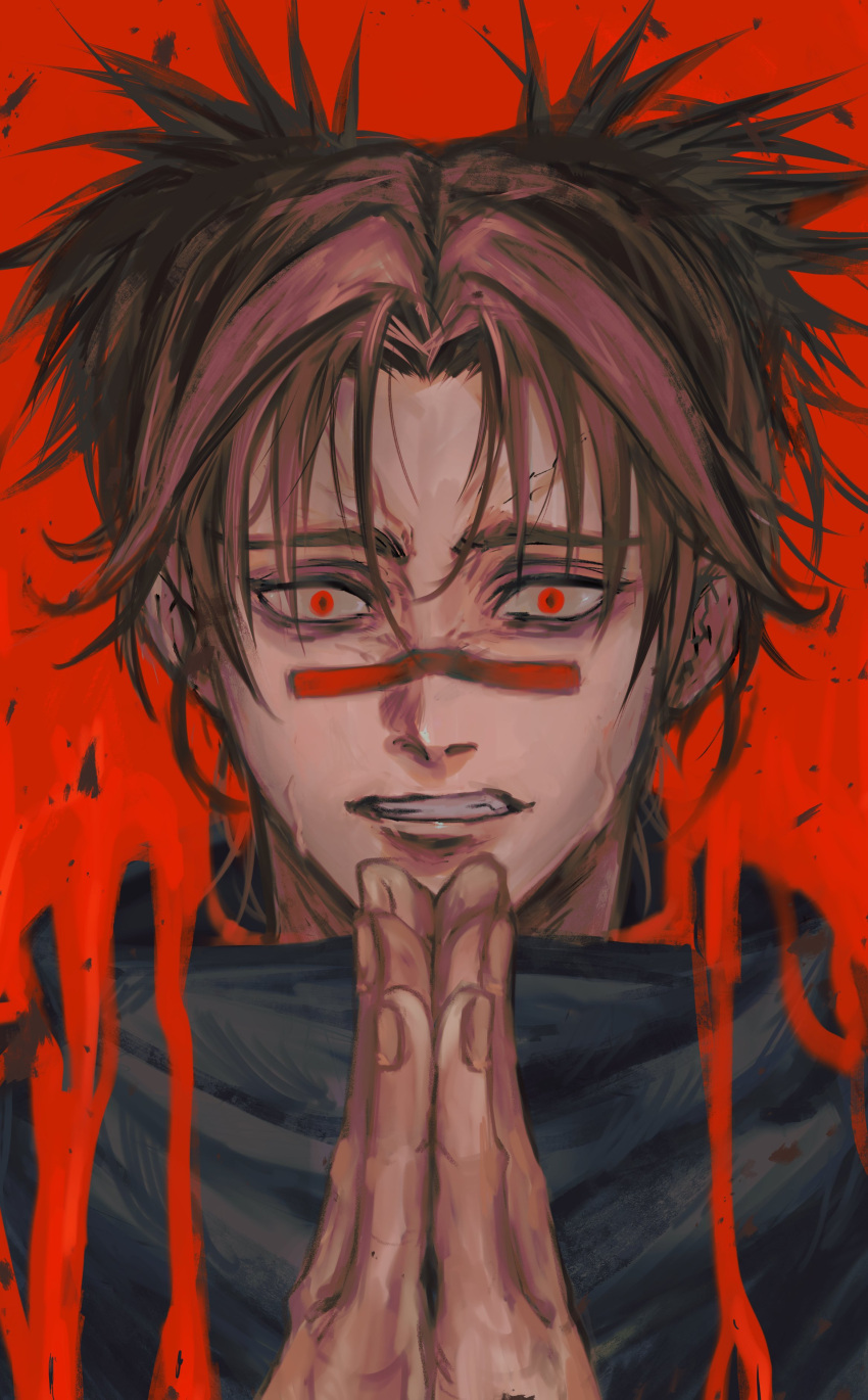Safebooru - 1boy absurdres black hair black scarf blood choso (jujutsu ...