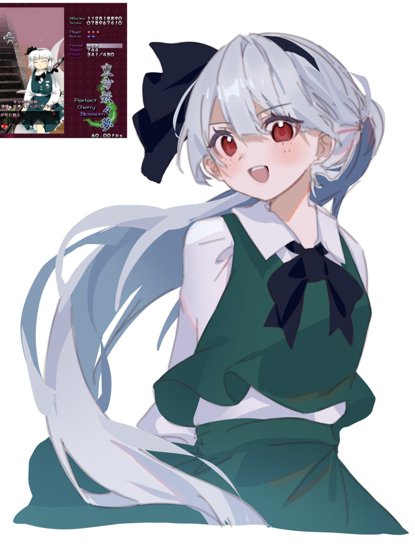 Safebooru - 1girl alternate hair length alternate hairstyle black bow black bowtie black ...