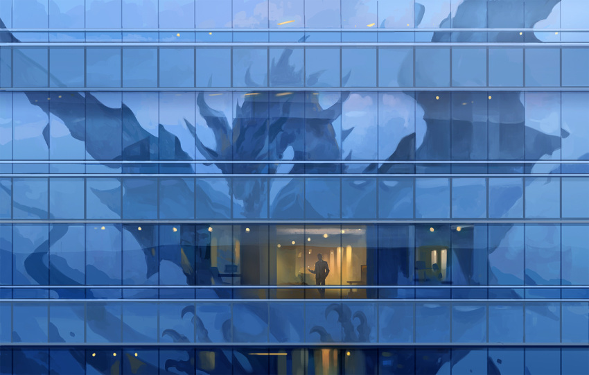 Safebooru - 1boy animal focus building claws commentary dragon english ...