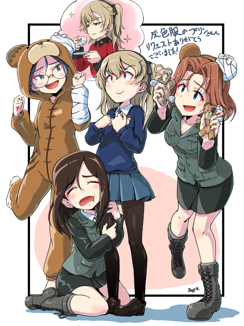 Safebooru - absurdres animal costume artist name azumi (girls und ...