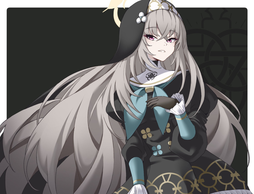 Safebooru - 1girl blue archive floating hair habit hair between eyes ...