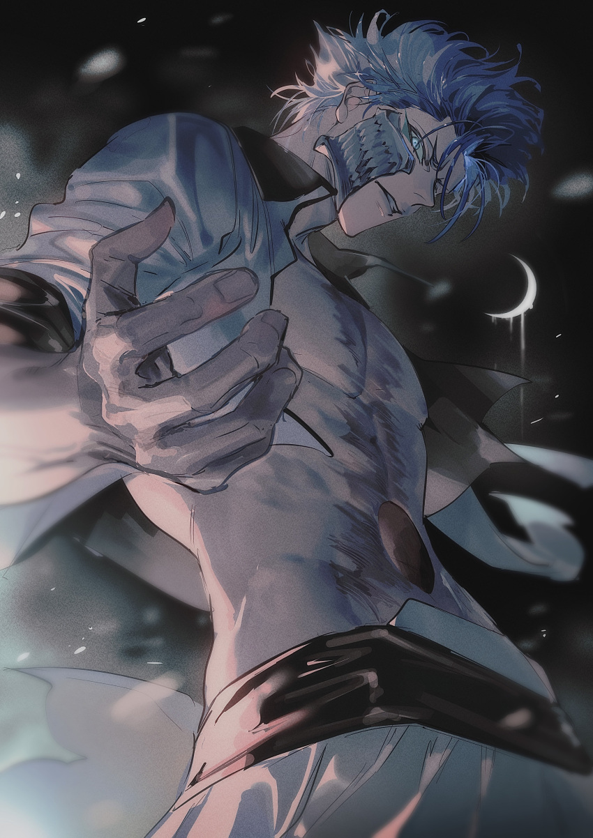 Safebooru - 1boy absurdres arrancar bikkusama bleach blue eyeliner blue ...