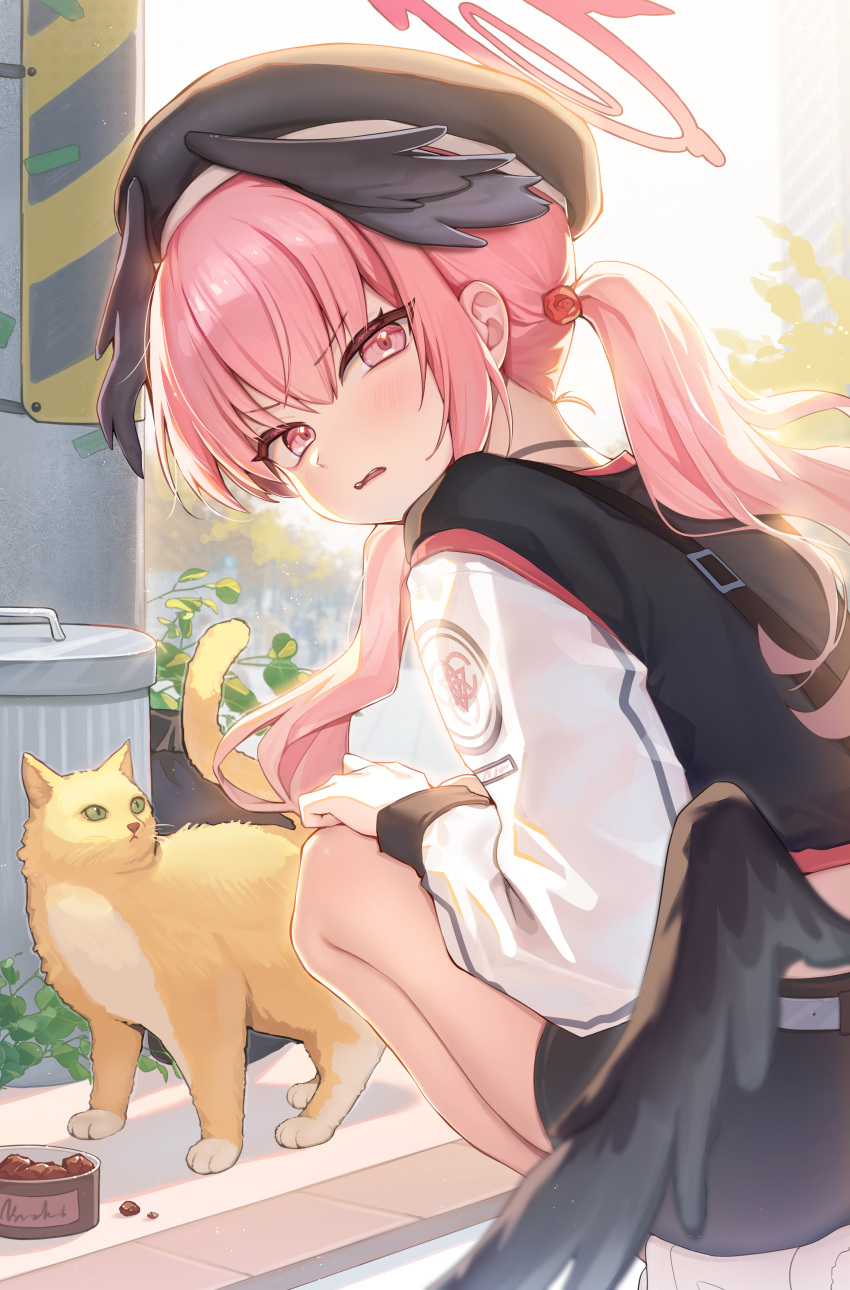 Safebooru - 1girl absurdres alternate costume animal beret black hat black jacket black skirt ...