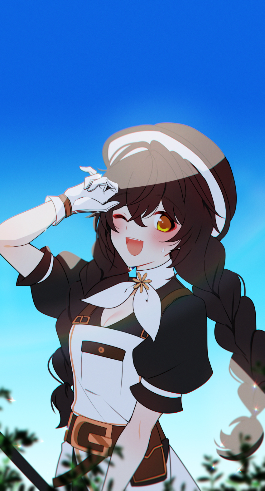 Safebooru - 1girl alternate costume alternate hairstyle ara haan belt belt buckle black hair ...