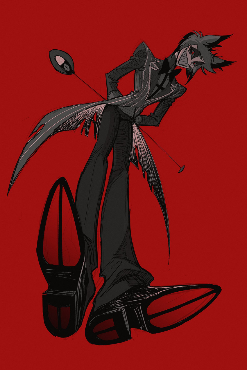 Safebooru - 1boy absurdres alastor (hazbin hotel) cane charlie ...