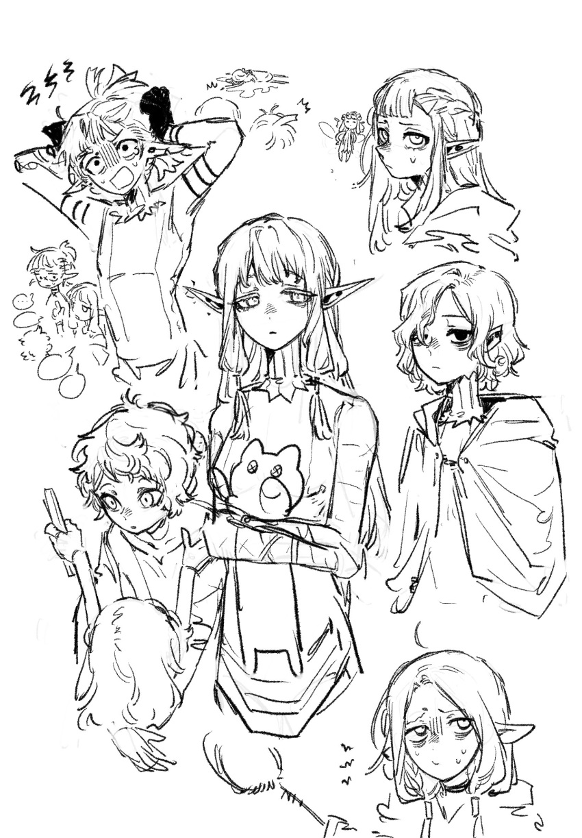 Safebooru - 3boys 3girls aged down bags under eyes black eyes child ...