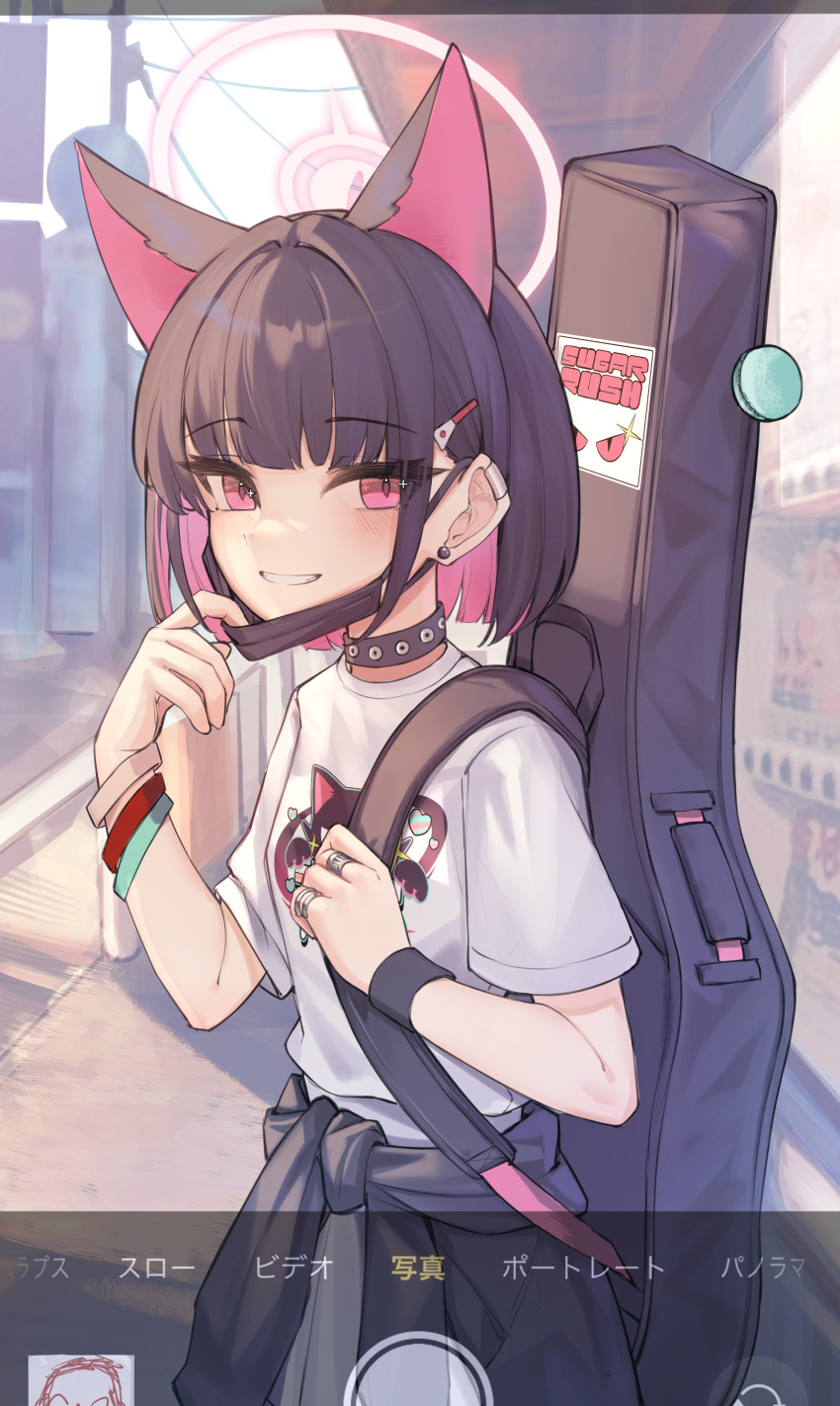 Safebooru - 1girl absurdres animal ears black choker black hair black ...