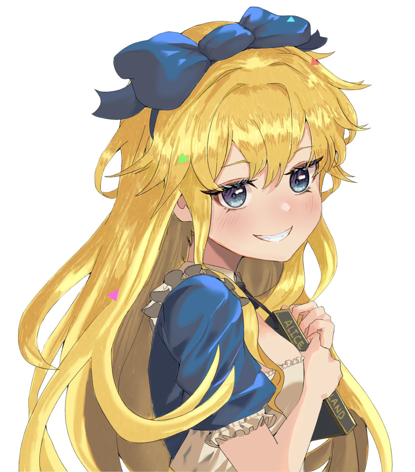 Safebooru - 1girl alice (black souls) alice in wonderland black souls blonde hair blue dress ...