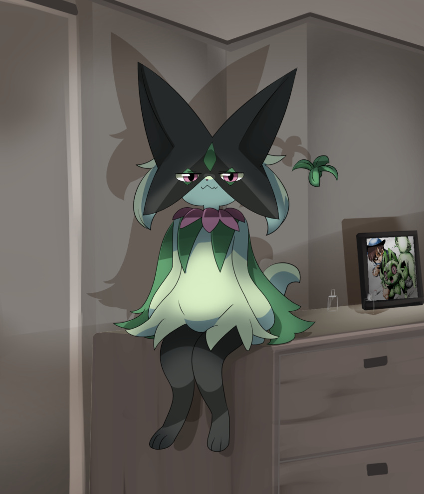 Safebooru - 1other :3 closed mouth colored skin commentary request ...