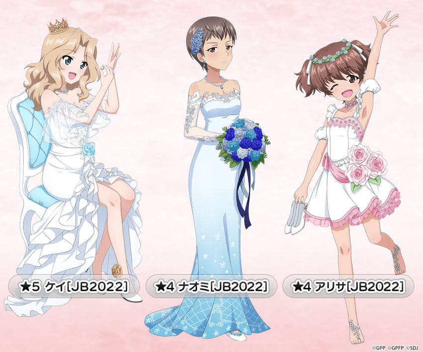 Safebooru - 3girls alisa (girls und panzer) arm up armpits barefoot ...