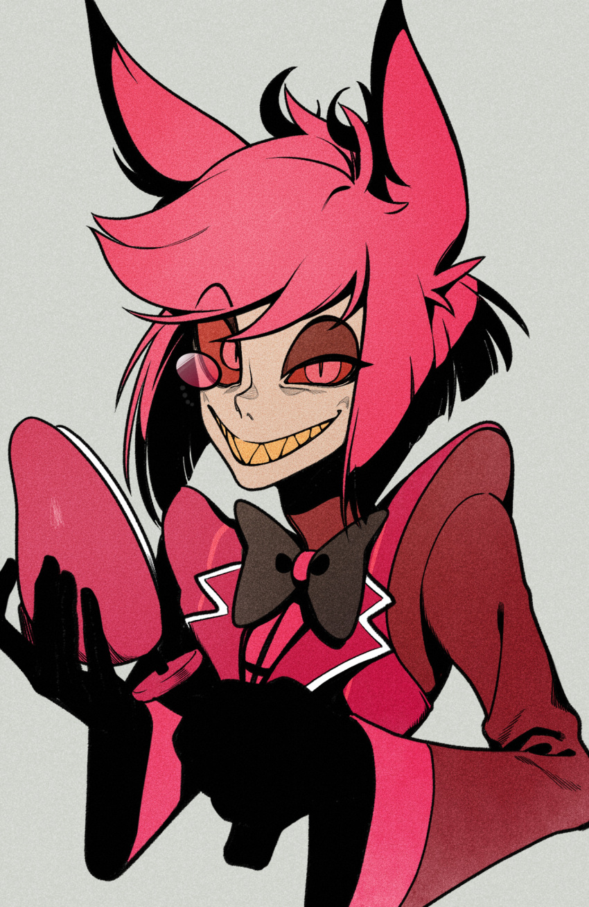 Safebooru - alastor (hazbin hotel) black bow black bowtie bow bowtie ...