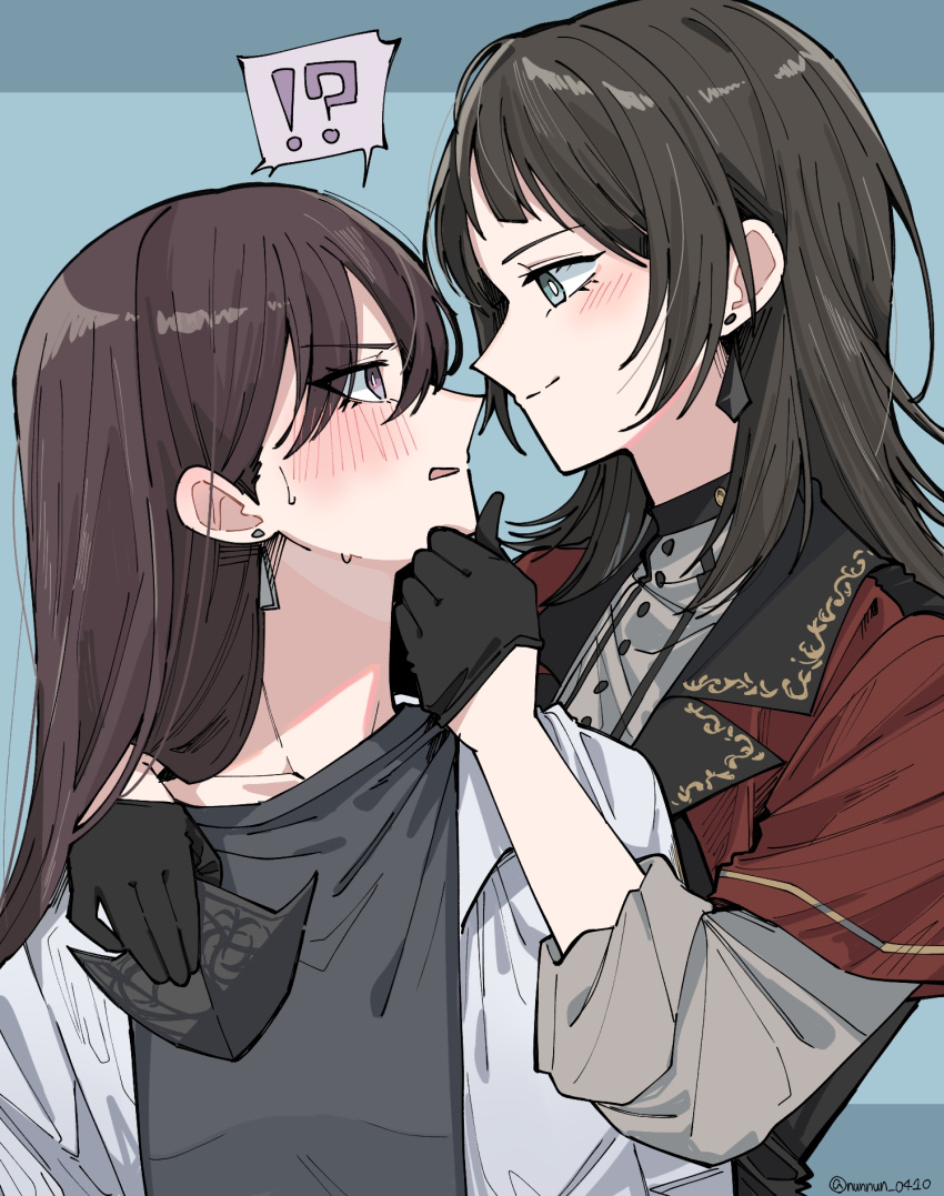 Safebooru - !? 2girls bang dream! bang dream! it's mygo!!!!! black gloves black hair black mask ...