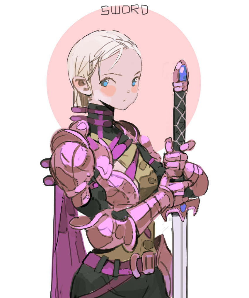 Safebooru - 1girl absurdres arm armor armor arowana2111 blonde hair ...