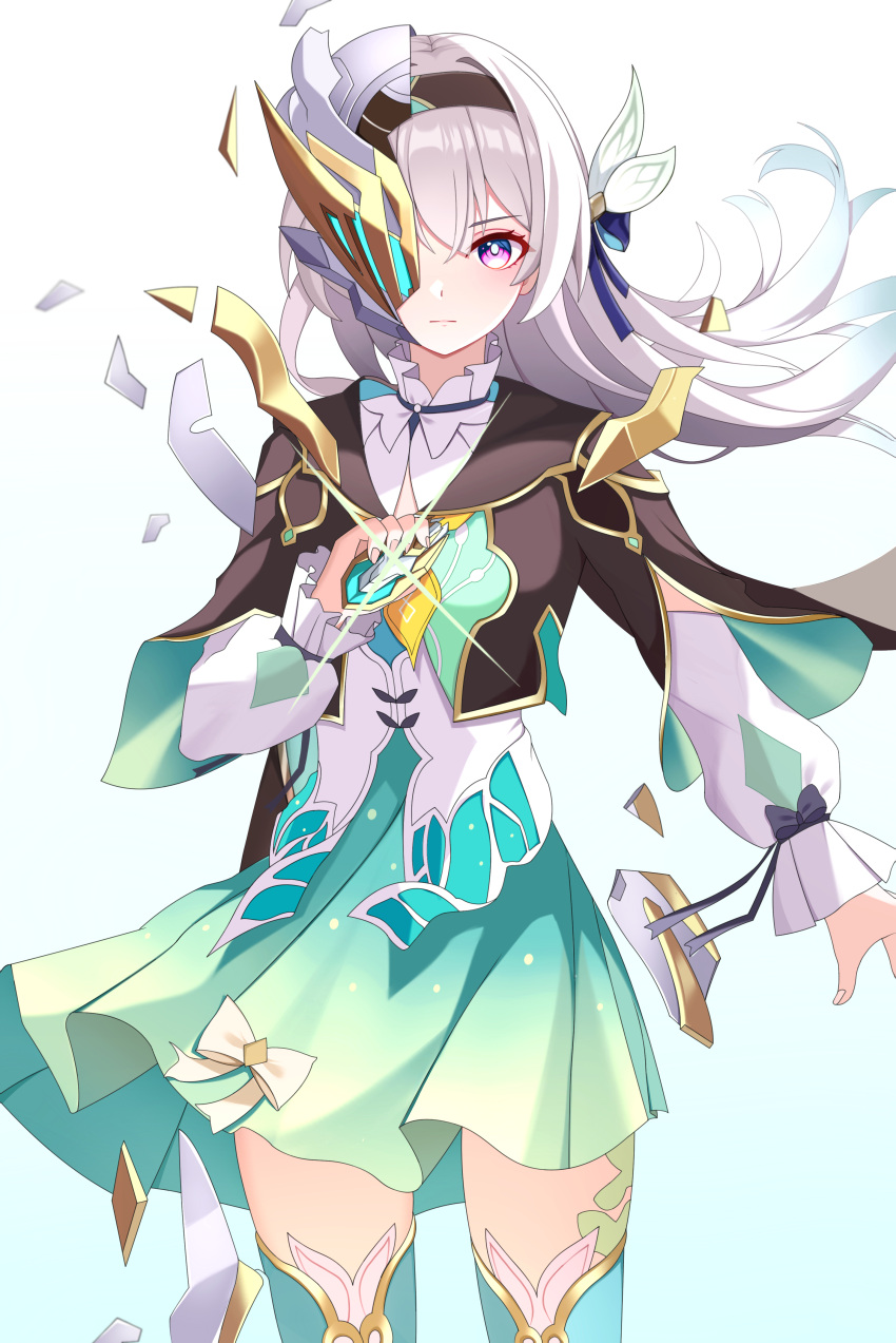 Safebooru - 1girl absurdres black hairband black jacket cowboy shot ...