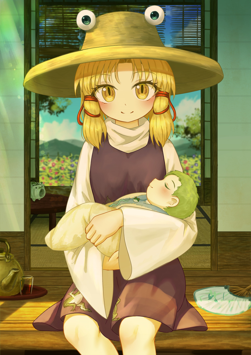 Safebooru - 2girls absurdres aged down animal print baby blonde hair ...